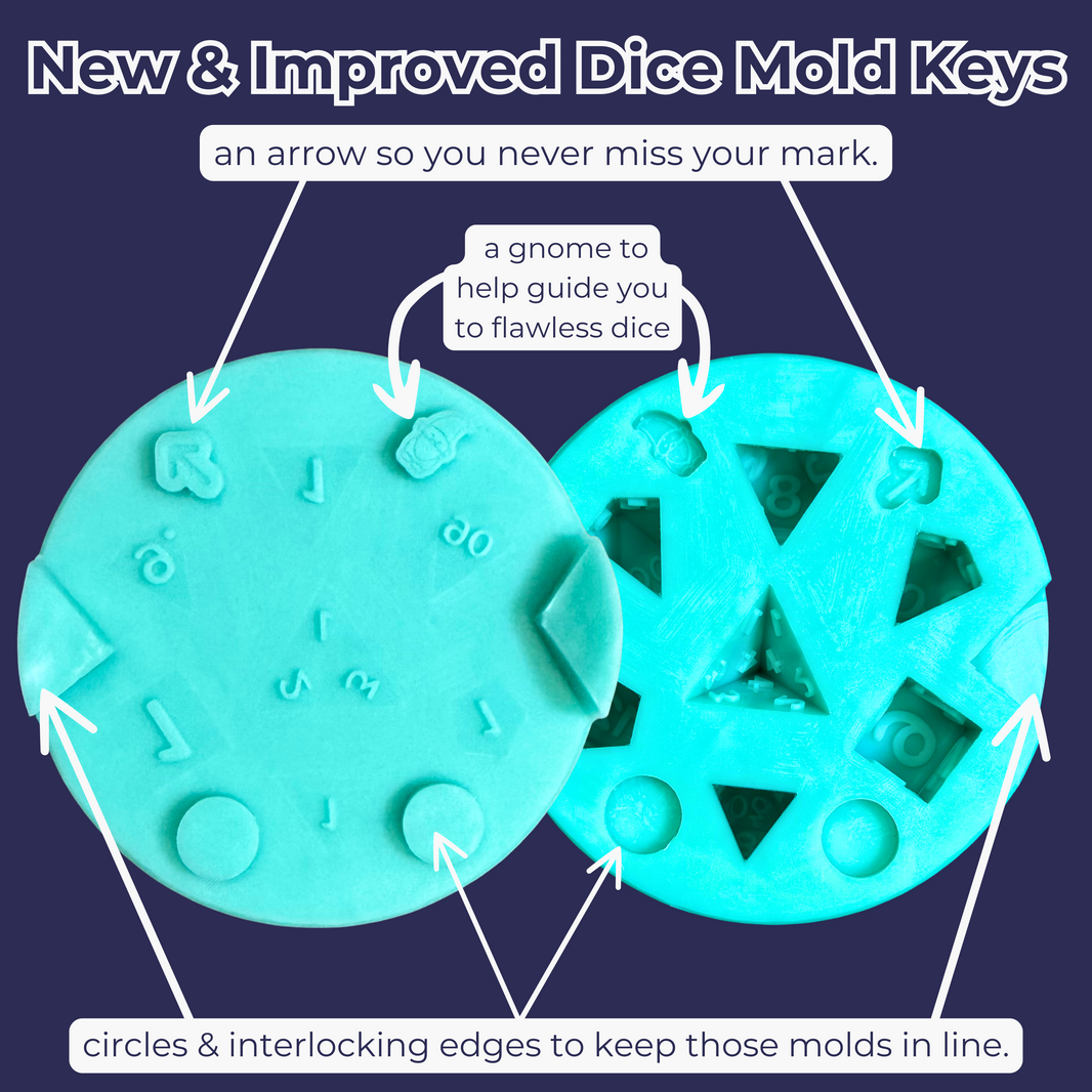 Silicone Dice Molds for Resin - D&D Polyhedral – Nano Lab Maker