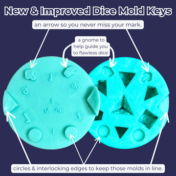Silicone Dice Molds for Resin - D&D Polyhedral – Nano Lab Maker