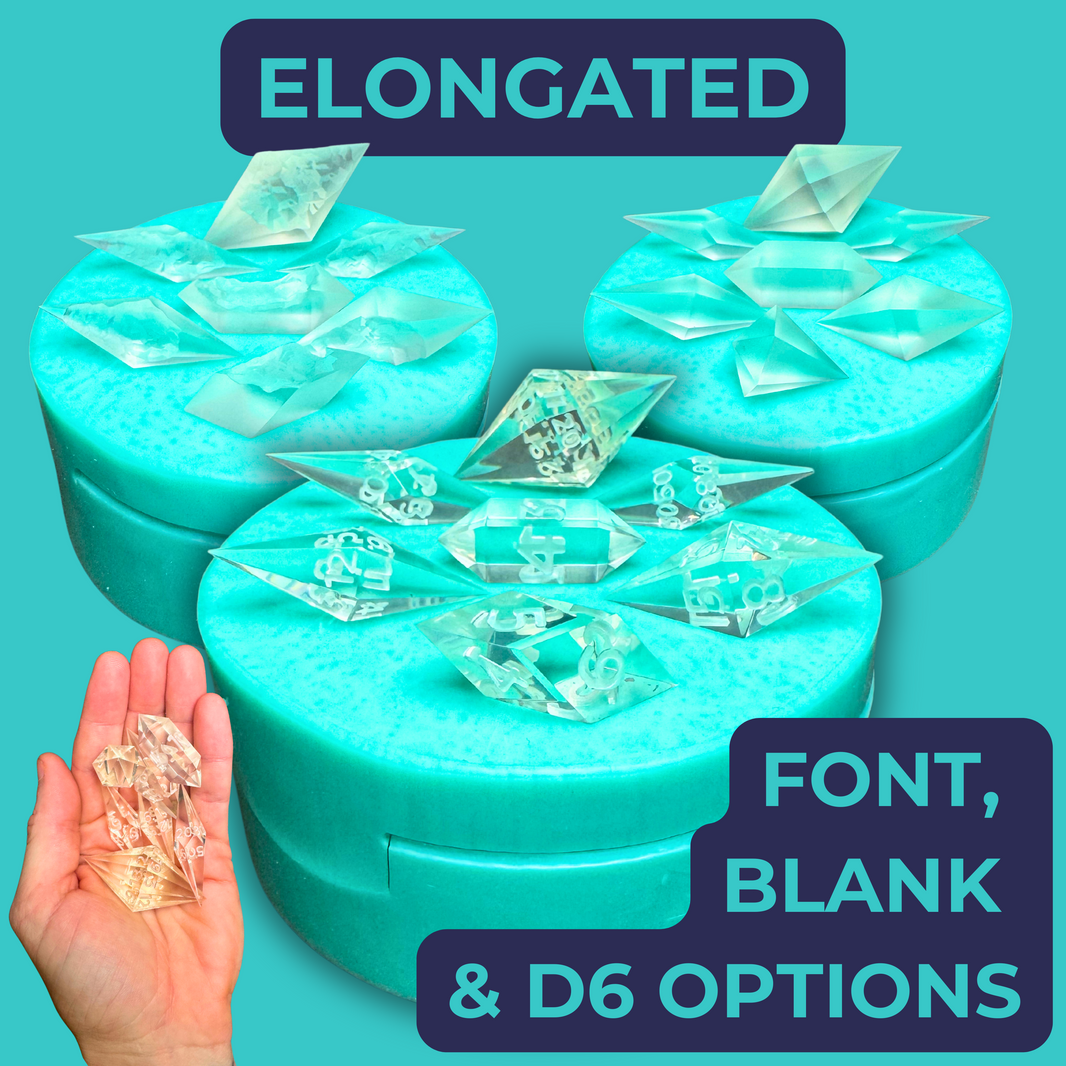 Silicone Dice Molds for Resin - D&D Polyhedral – Nano Lab Maker