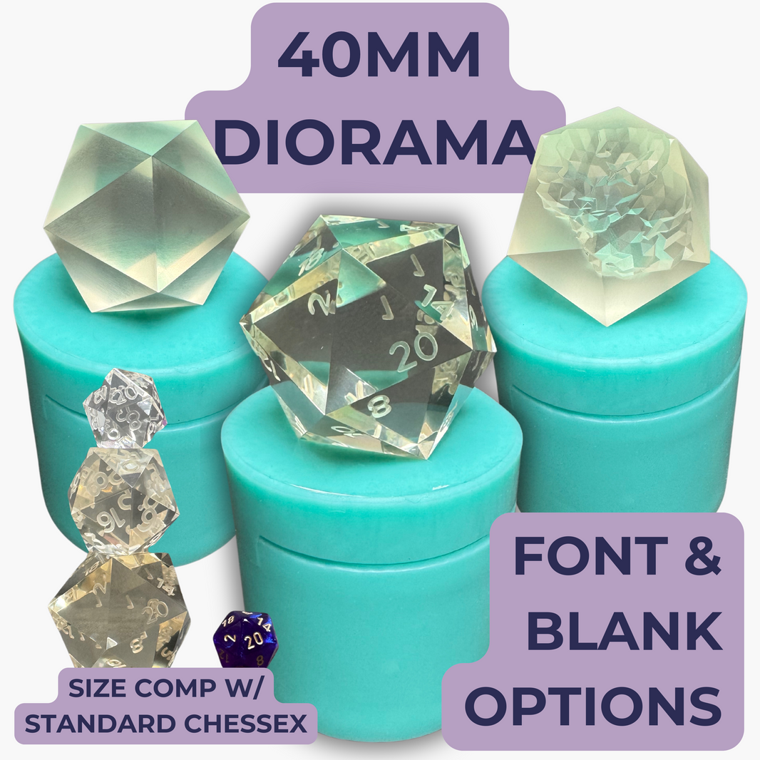 Silicone Dice Molds for Resin - D&D Polyhedral – Nano Lab Maker