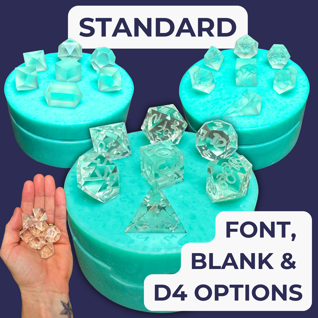 Silicone Dice Molds for Resin - D&D Polyhedral – Nano Lab Maker