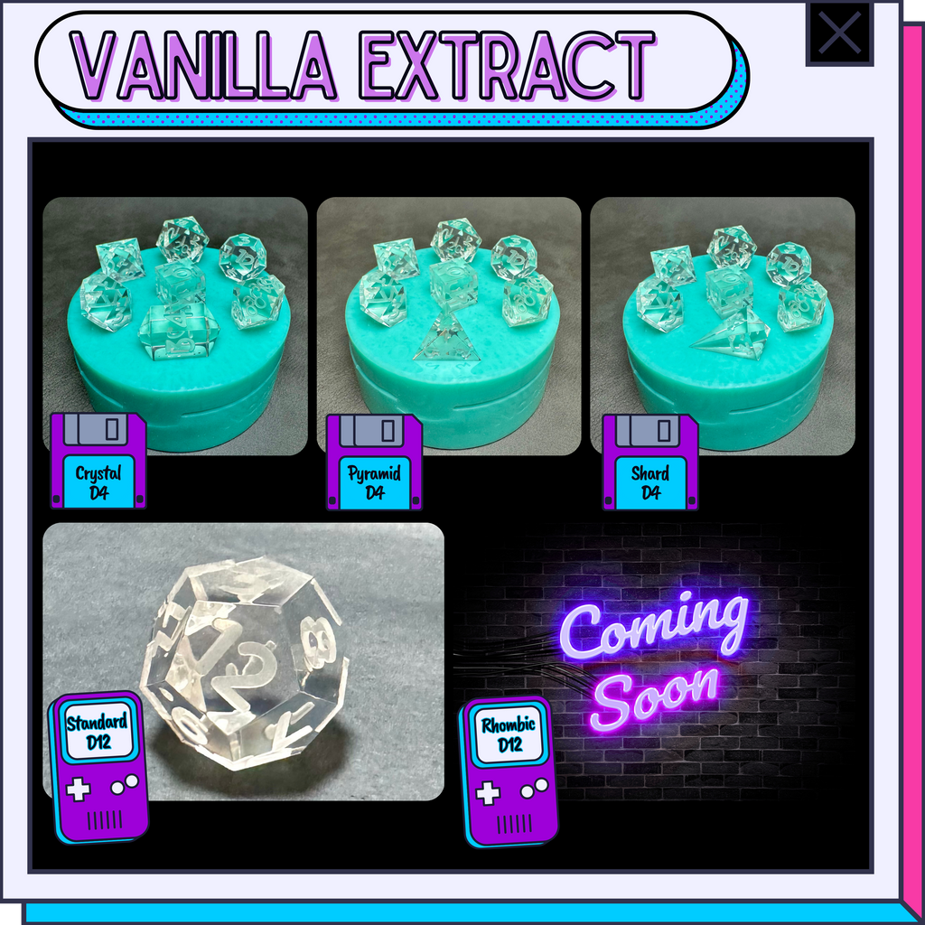 7 Piece Polyhedral Dice Mold | Standard Size – Nano Lab Maker